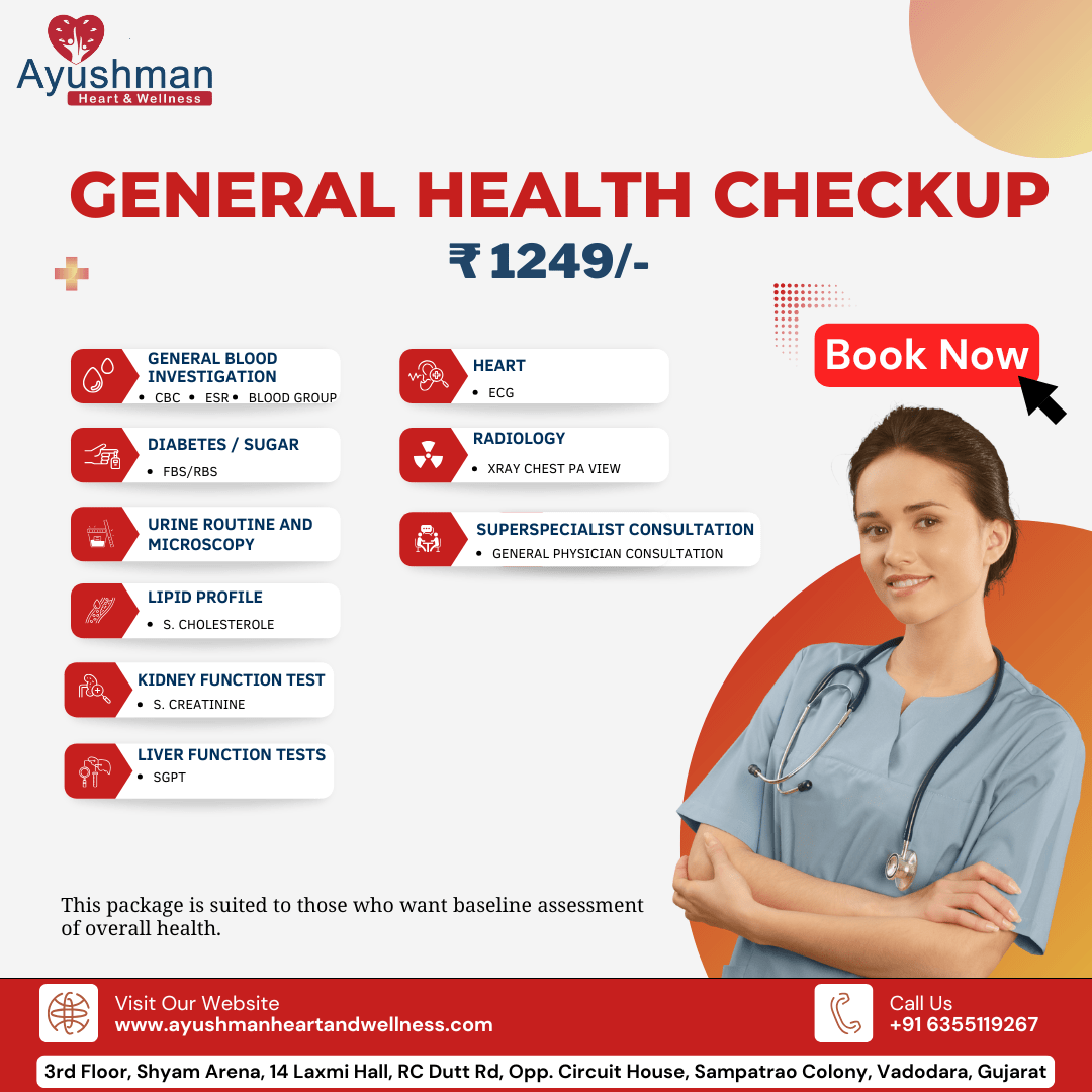 Comprehensive Health Checkup Packages in Vadodara | Ayushman Heart ...