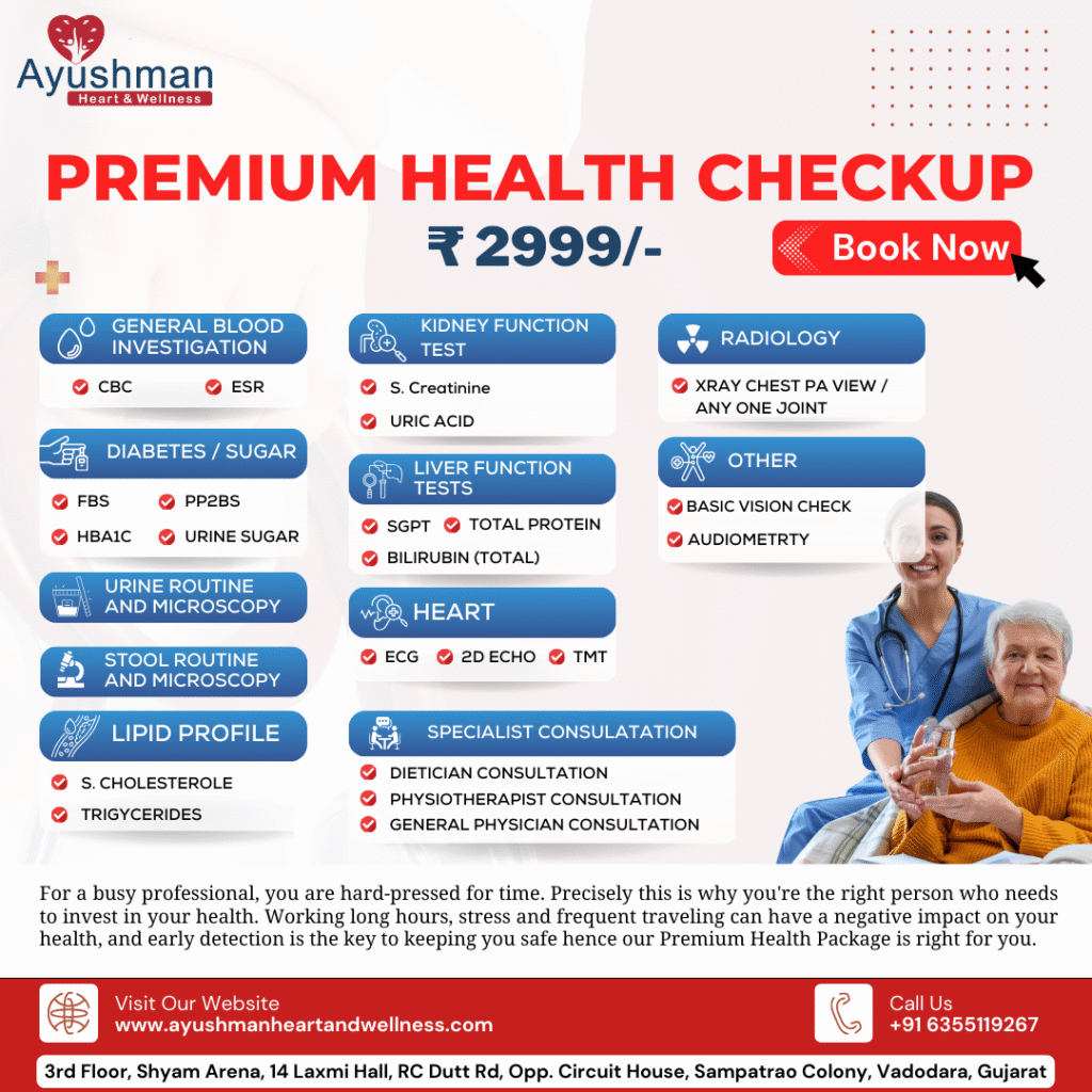 Comprehensive Health Checkup Packages in Vadodara | Ayushman Heart ...